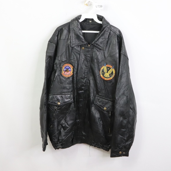 Vintage | Jackets & Coats | Vintage Operation Desert Storm Leather ...